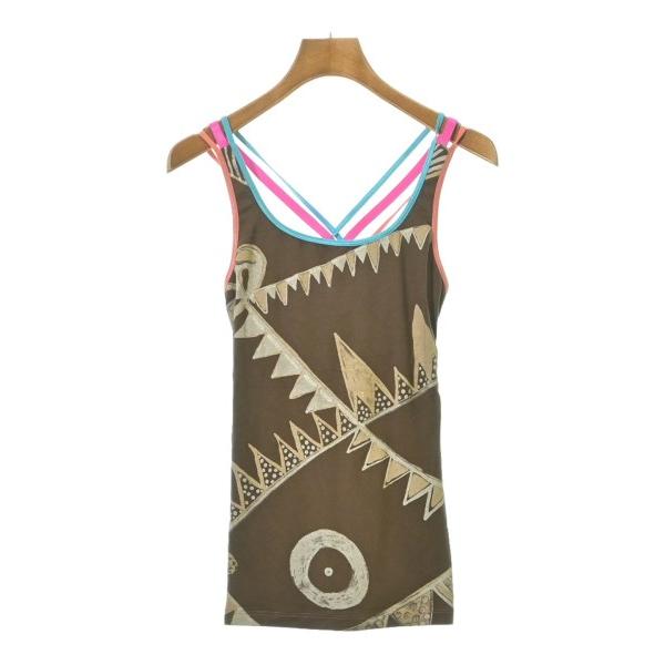 【ブランド】Juana de Arco (ホォアナデアルコ)【タイプ】レディース【商品番号】2200632288250r20260113【コンディション】ランク：B   【カラー】茶xピンクx水色【サイズ】M【実寸(cm)】身幅:30cm,...