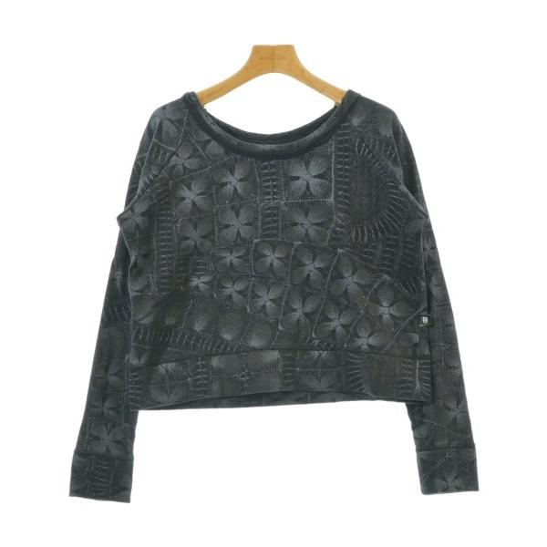 【ブランド】Juana de Arco (ホォアナデアルコ)【タイプ】レディース【商品番号】2200667708624r20260403【コンディション】ランク：A   【カラー】黒xグレー(総柄)【サイズ】S【実寸(cm)】身幅:49cm...