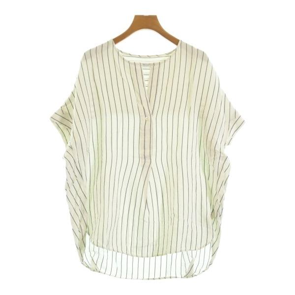 【ブランド】JOURNAL STANDARD (ジャーナルスタンダード)【タイプ】レディース【商品番号】2200607760149r20251002【コンディション】ランク：B   詳細：首まわり汚れあり【カラー】白x黒(ストライプ)【サイ...