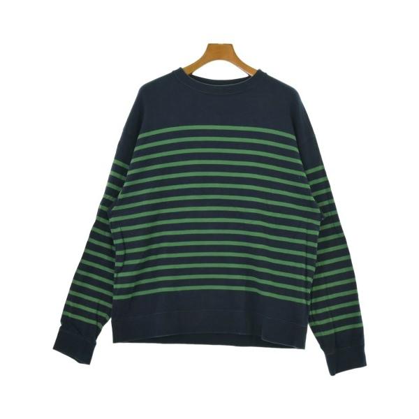 【ブランド】ORCIVAL (オーシバル)【タイプ】メンズ【商品番号】2200659453068r20260302【コンディション】ランク：B   詳細：スレあり【カラー】紺x緑(ボーダー)【サイズ】5(L位)【実寸(cm)】身幅:59.5...
