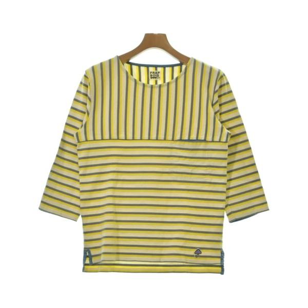 【ブランド】FRAPBOIS half (フラボアハーフ)【タイプ】メンズ【商品番号】2200625861057r20251117【コンディション】ランク：B   詳細：全体毛羽立ちあり【カラー】アイボリーx黄xグレー(ストライプ)【サイズ...