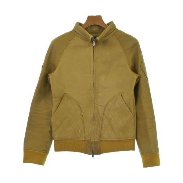 【タイプ】メンズ【商品番号】2200544152014r20250404【コンディション】ランク：B   【カラー】ベージュ【サイズ】S【実寸(cm)】身幅:46cm,裄丈:82cm,着丈:60cm【素材】牛革、(裏地)キュプラ100% 【...