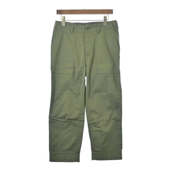 【ブランド】Rie Miller (リエミラー)【タイプ】レディース【商品番号】2200658553127r20260304【コンディション】ランク：B   【カラー】カーキ【サイズ】38(M位)【実寸(cm)】ウエスト:78.5cm,裾周...