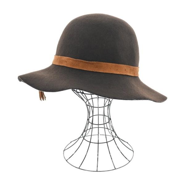 【ブランド】FERRUCCIO VECCHI (フェリシオベッキ)【タイプ】レディース【商品番号】2200649648092r20260224【コンディション】ランク：B   【カラー】茶【サイズ】-【実寸(cm)】頭まわり:57.5cm,...