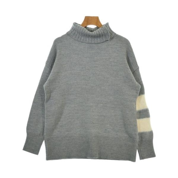 【ブランド】fredy repit (フレディレピ)【タイプ】レディース【商品番号】2200654996027r20260224【コンディション】ランク：B   詳細：全体毛羽立ちあり【カラー】グレーx白【サイズ】38(M位)【実寸(cm)...