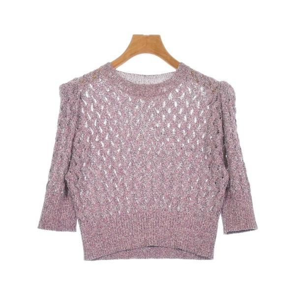 【ブランド】AKIRA NAKA (アキラナカ)【タイプ】レディース【商品番号】2200617695035r20251029【コンディション】ランク：B   【カラー】ピンクx紺x白(ミックス)【サイズ】2(M位)【実寸(cm)】身幅:45...