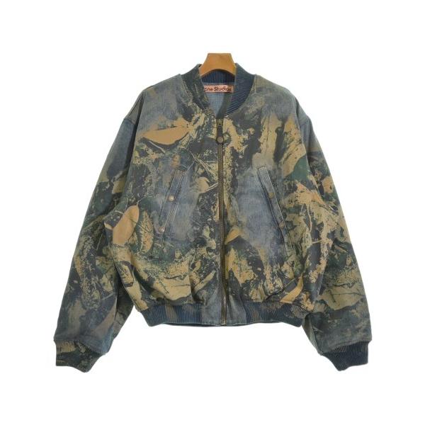 【ブランド】Acne Studios (アクネストゥディオズ)【タイプ】メンズ【商品番号】2200674937017r20260416【コンディション】ランク：A   【カラー】インディゴxベージュx黒等(総柄)【サイズ】50(XL位)【実...