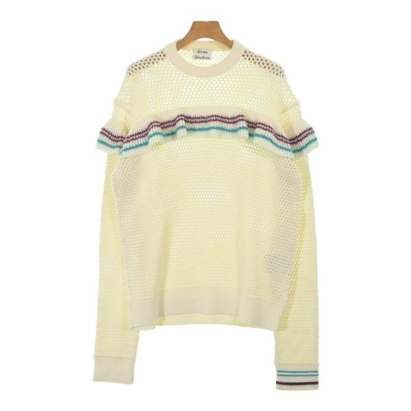 【ブランド】Acne Studios (アクネストゥディオズ)【タイプ】メンズ【商品番号】2200680681102r20260527【コンディション】ランク：B   【カラー】アイボリーxエンジx緑【サイズ】S【実寸(cm)】身幅:54c...