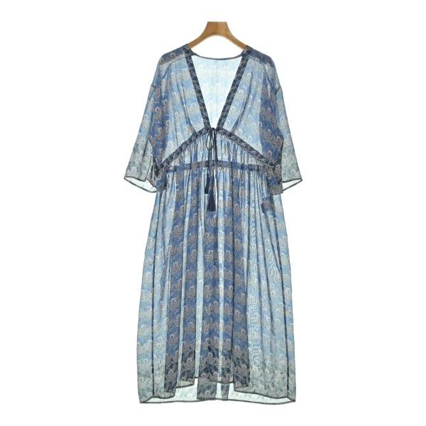 【ブランド】un dix cors (アンディコール)【タイプ】レディース【商品番号】2200625093083r20251224【コンディション】ランク：A   【カラー】青xグレーx白等(総柄)【サイズ】-(M位)【実寸(cm)】身幅:...