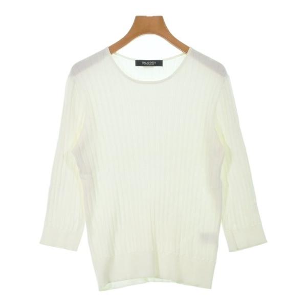 【ブランド】Brahmin (ブラーミン)【タイプ】レディース【商品番号】2200626288020r20251225【コンディション】ランク：A   【カラー】白【サイズ】38(M位)【実寸(cm)】身幅:40cm,肩幅:38cm,袖丈:...