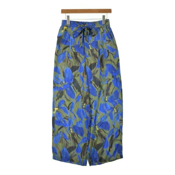 【ブランド】Brahmin (ブラーミン)【タイプ】レディース【商品番号】2200617926047r20251029【コンディション】ランク：B   【カラー】青xカーキx黒等(総柄)【サイズ】38(M位)【実寸(cm)】ウエスト:68c...