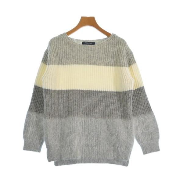 【ブランド】Brahmin (ブラーミン)【タイプ】レディース【商品番号】2200668743037r20260413【コンディション】ランク：A   【カラー】グレーxアイボリー(ボーダー)【サイズ】38(M位)【実寸(cm)】身幅:52...