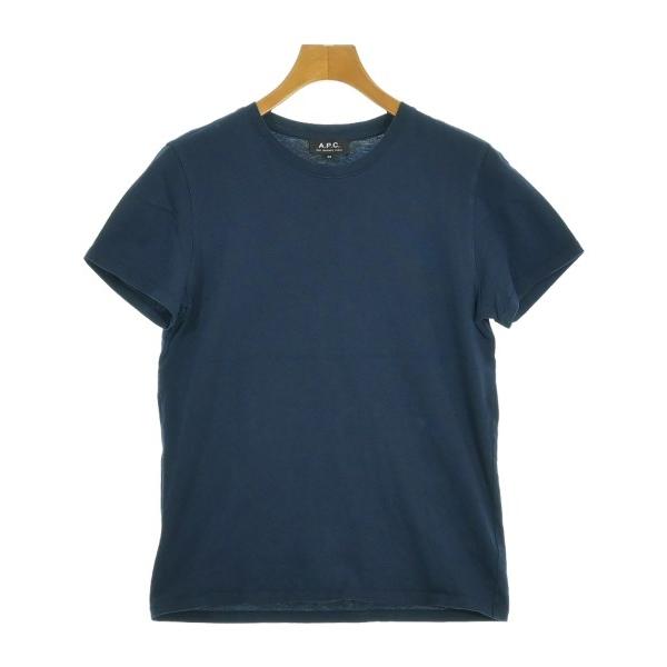 【ブランド】A.P.C. (アーペーセー)【タイプ】メンズ【商品番号】2200631461173r20251222【コンディション】ランク：B   【カラー】紺【サイズ】XS【実寸(cm)】身幅:46cm,肩幅:41cm,袖丈:17cm,着...