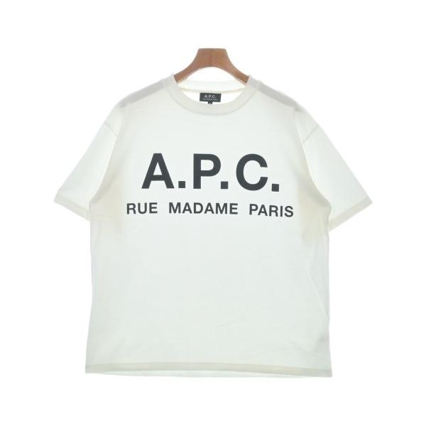 【ブランド】A.P.C. (アーペーセー)【タイプ】メンズ【商品番号】2200632345038r20260112【コンディション】ランク：A   【カラー】白【サイズ】M【実寸(cm)】身幅:56cm,肩幅:52.5cm,袖丈:22cm,...