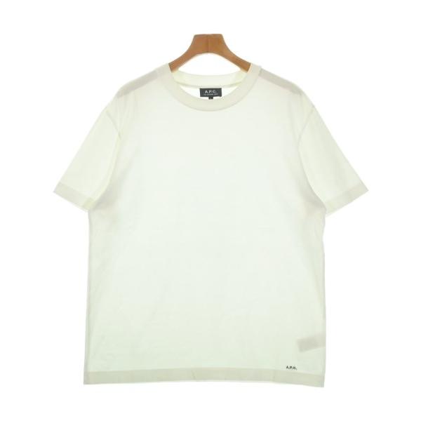 【ブランド】A.P.C. (アーペーセー)【タイプ】メンズ【商品番号】2200647541104r20260124【コンディション】ランク：B   詳細：首まわり汚れあり【カラー】白【サイズ】L【実寸(cm)】身幅:55cm,肩幅:50.5...