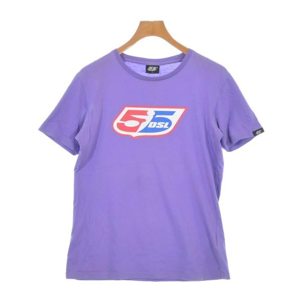 【ブランド】55 DSL (フィフティーファイブディーエスエル)【タイプ】メンズ【商品番号】2200638374025r20260117【コンディション】ランク：C   詳細：首まわり汚れあり【カラー】紫【サイズ】M【実寸(cm)】身幅:4...