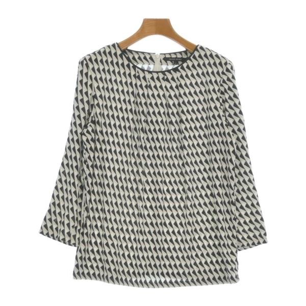 【ブランド】TRANS WORK (トランスワーク)【タイプ】レディース【商品番号】2200563740056r20250607【コンディション】ランク：A   【カラー】ベージュx黒x白(総柄)【サイズ】40(M位)【実寸(cm)】身幅:...