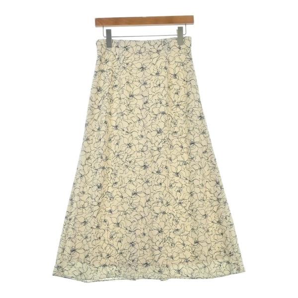 【ブランド】FONCE (フォンセ)【タイプ】レディース【商品番号】2200636983465r20260105【コンディション】ランク：B   【カラー】アイボリーx黒(花柄)【サイズ】38(M位)【実寸(cm)】ウエスト:69cm,ヒッ...