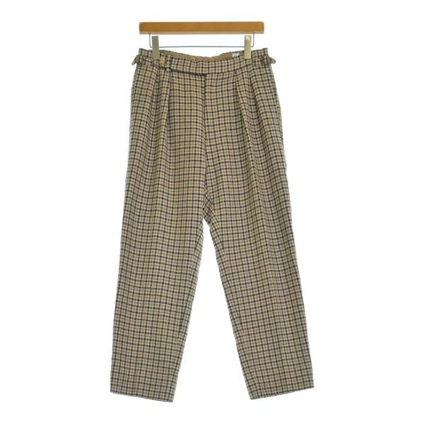 【ブランド】Kaptain Sunshine (キャプテンサンシャイン)【タイプ】メンズ【商品番号】2200651625029r20260129【コンディション】ランク：B   【カラー】ベージュx茶x黒(チェック)【サイズ】30(M位)【...