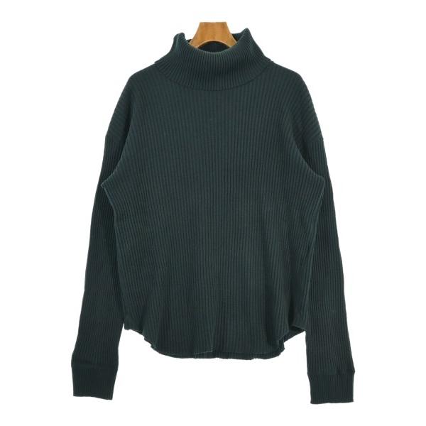 【ブランド】THREE BLIND MICE (スリーブラインドマイス)【タイプ】メンズ【商品番号】2200633423490r20260330【コンディション】ランク：B   詳細：毛羽立ちあり【カラー】緑【サイズ】36(M位)【実寸(c...