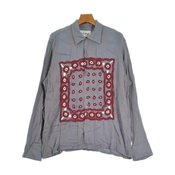 【ブランド】NOMA t.d. (ノーマティーディー)【タイプ】メンズ【商品番号】2200653357409r20260222【コンディション】ランク：B   【カラー】ブルーグレー【サイズ】4(XL位)【実寸(cm)】身幅:55cm,肩幅...