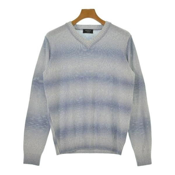 【ブランド】EPOCA UOMO (エポカウォモ)【タイプ】メンズ【商品番号】2200631285069r20260106【コンディション】ランク：B   【カラー】青【サイズ】48(L位)【実寸(cm)】身幅:45cm,肩幅:44cm,袖...