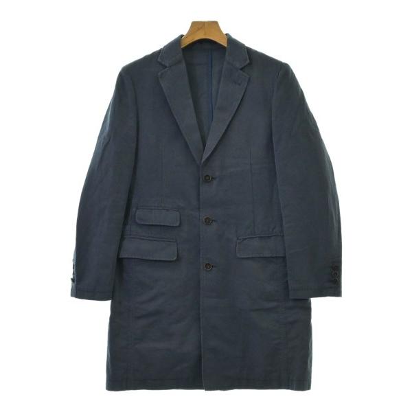 【タイプ】メンズ【商品番号】2200509664019r20241201【コンディション】ランク：B   【カラー】紺【サイズ】S【実寸(cm)】身幅:50cm,肩幅:41.5cm,袖丈:60cm,着丈:89cm【素材】麻54%、綿46% ...