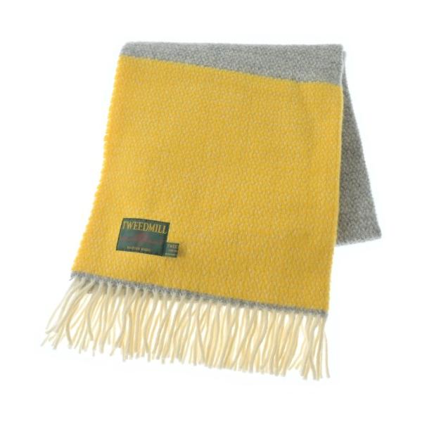 【ブランド】TWEED MILL (ツイードミル)【タイプ】レディース【商品番号】2200648233312r20260223【コンディション】ランク：A   【カラー】グレー系x黄x白【サイズ】-【実寸(cm)】縦:74cm,横:180c...