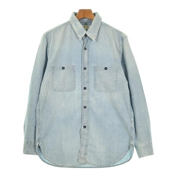 【ブランド】RON HERMAN DENIM (ロンハーマンデニム)【タイプ】メンズ【商品番号】2200684727066r20260516【コンディション】ランク：A   【カラー】水色【サイズ】S【実寸(cm)】身幅:54cm,肩幅:4...