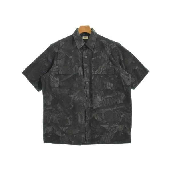 【ブランド】RHC Ron Herman (アールエイチシーロンハーマン)【タイプ】メンズ【商品番号】2200640931032r20260124【コンディション】ランク：A   【カラー】黒xグレー(総柄)【サイズ】M【実寸(cm)】身幅...