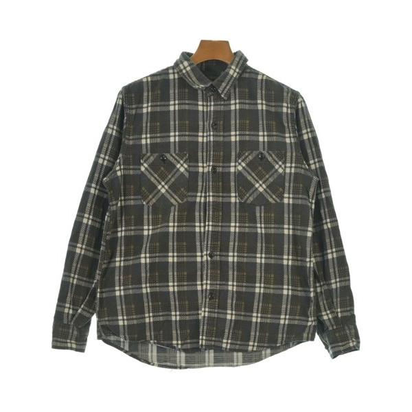 【ブランド】PHIGVEL (フィグベル)【タイプ】メンズ【商品番号】2200639558202r20251221【コンディション】ランク：B   【カラー】グレー系xカーキx白(総柄)【サイズ】2(M位)【実寸(cm)】身幅:50cm,肩...