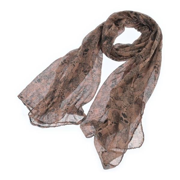 【ブランド】BECK SONDER GAARD (ベックソンダーガード)【タイプ】レディース【商品番号】2200601644803r20250919【コンディション】ランク：B   詳細：品質表示なし【カラー】茶x黒(総柄)【サイズ】-【実...