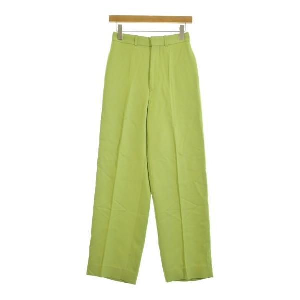 【ブランド】BLAMINK (ブラミンク)【タイプ】レディース【商品番号】2200640069018r20260205【コンディション】ランク：B   詳細：品質表示なし【カラー】黄緑【サイズ】36(S位)【実寸(cm)】ウエスト:63cm...