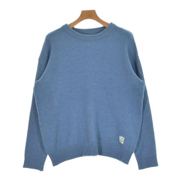 【タイプ】メンズ【商品番号】2200545808125r20250402【コンディション】ランク：B   詳細：全体に毛羽立ちがあります。【カラー】青【サイズ】2(S位)【実寸(cm)】身幅:56cm,肩幅:57cm,袖丈:58cm,着丈:...