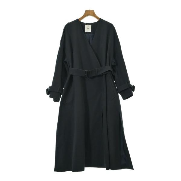 【ブランド】ebure (エブール)【タイプ】レディース【商品番号】2200669723014r20260331【コンディション】ランク：C   詳細：全体スレ、所々汚れあり【カラー】紺【サイズ】36(S位)【実寸(cm)】身幅:66cm,...