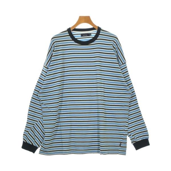 【ブランド】ROTOL (ロトル)【タイプ】メンズ【商品番号】2200680513052r20260502【コンディション】ランク：B   【カラー】水色x黒x黄等(ボーダー)【サイズ】3(L位)【実寸(cm)】身幅:60cm,裄丈:92c...