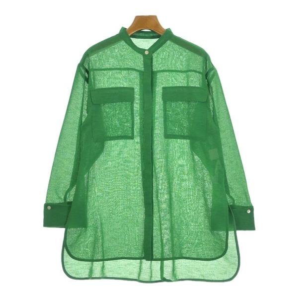 【ブランド】AMERI (アメリ)【タイプ】レディース【商品番号】2200641140037r20251227【コンディション】ランク：B   【カラー】緑【サイズ】F【実寸(cm)】身幅:56cm,肩幅:48cm,袖丈:50cm,着丈:7...