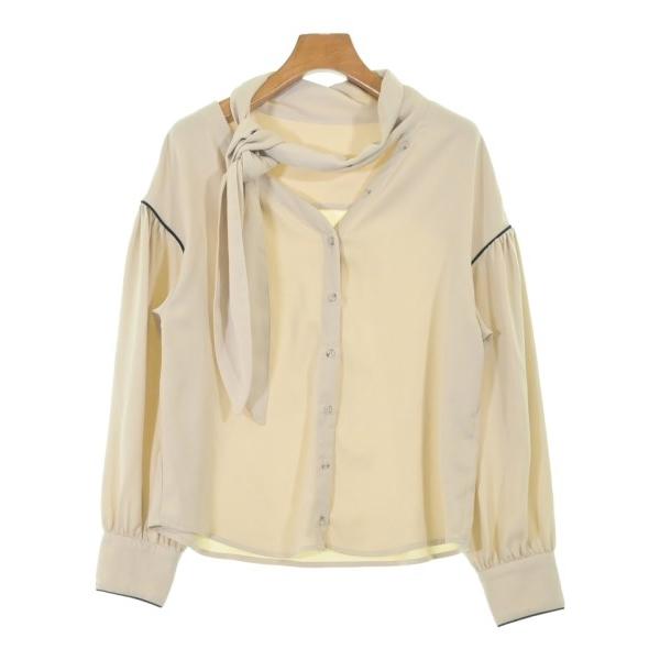 【ブランド】AMERI (アメリ)【タイプ】レディース【商品番号】2200600975120r20250925【コンディション】ランク：B   詳細：首まわり汚れあり【カラー】ベージュ【サイズ】-(M位)【実寸(cm)】身幅:42cm,裄丈...