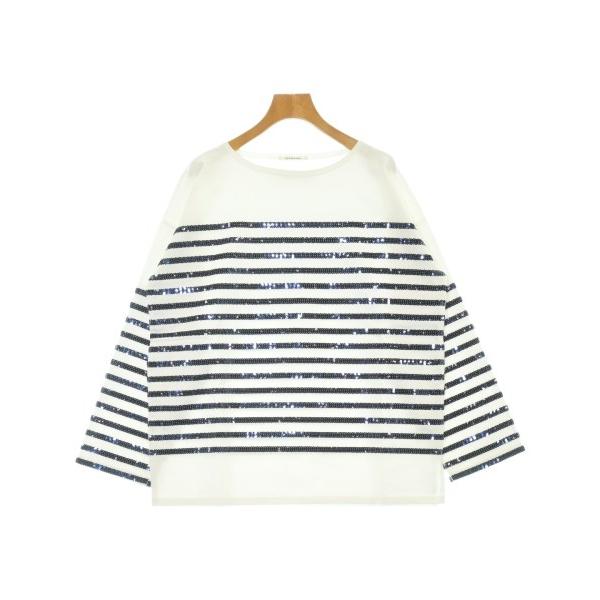 【ブランド】COUTURE D'ADAM (クチュールドアダム)【タイプ】レディース【商品番号】2200649900114r20260214【コンディション】ランク：B   【カラー】白x紺(ボーダー)【サイズ】L【実寸(cm)】身幅:58...