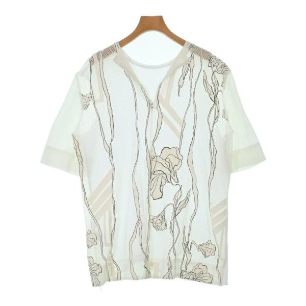 【ブランド】STAIR (ステア)【タイプ】レディース【商品番号】2200606584128r20251005【コンディション】ランク：B   詳細：後裾中央部分汚れあり【カラー】白x黒【サイズ】F【実寸(cm)】身幅:55cm,肩幅:48...