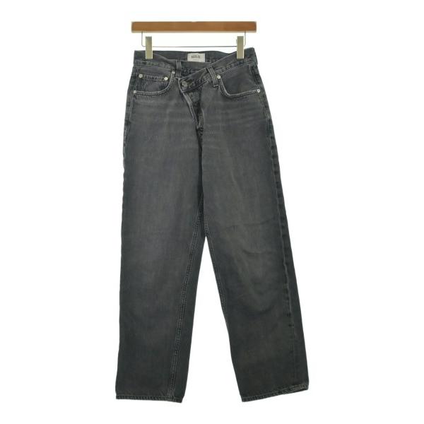 【ブランド】AGOLDE (エーゴールドイー)【タイプ】レディース【商品番号】2200649530014r20260224【コンディション】ランク：B   【カラー】黒系【サイズ】26(M位)【実寸(cm)】ウエスト:67.5cm,裾周り:...