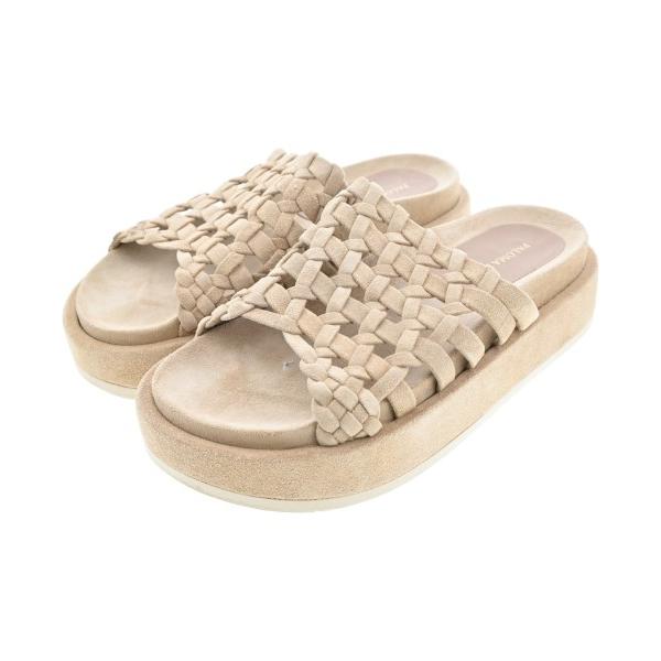 【ブランド】PALOMA BARCELO (パロマバルセロ)【タイプ】レディース【商品番号】2200604880079r20251005【コンディション】ランク：B   詳細：スレあり【カラー】ベージュ【サイズ】EU37(23.5cm位)【...