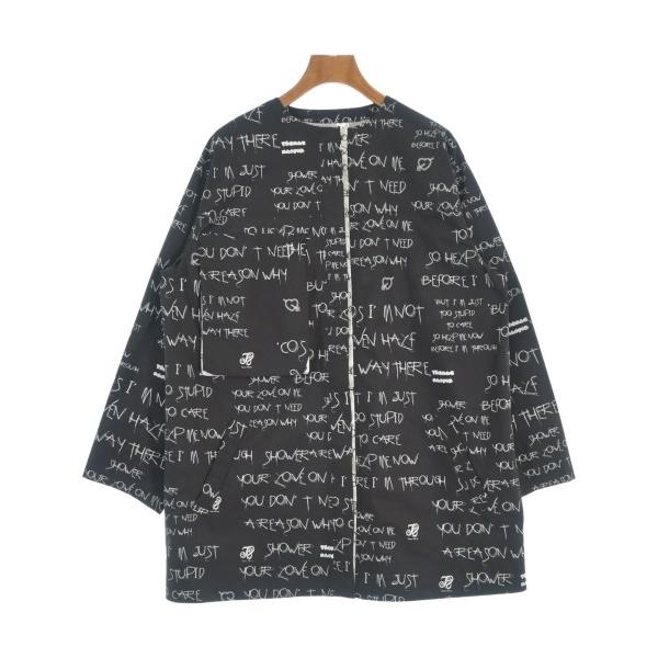 【ブランド】THOMAS MAGPIE (トーマスマグパイ)【タイプ】レディース【商品番号】2200686153085r20260518【コンディション】ランク：A   【カラー】黒x白(総柄)【サイズ】38(M位)【実寸(cm)】身幅:5...