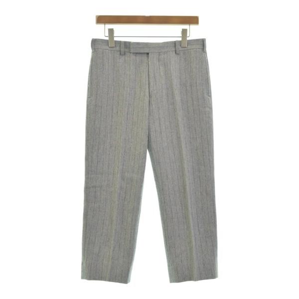【タイプ】メンズ【商品番号】2200540291205r20250304【コンディション】ランク：B   詳細：丈詰めされてます。【カラー】グレー系(ストライプ)【サイズ】S【実寸(cm)】ウエスト:79cm,裾周り:30cm,ヒップ:86...