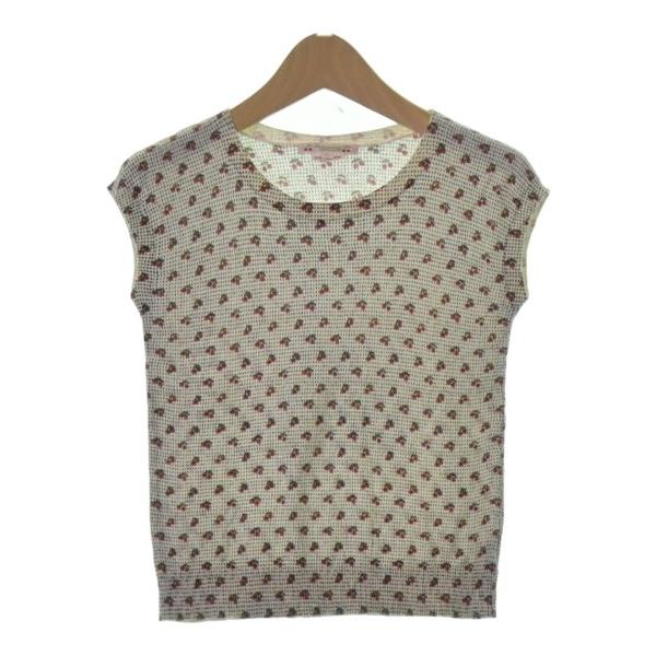 【タイプ】キッズ【商品番号】2200463254110r20240901【コンディション】ランク：B   詳細：全体に毛羽立ちがあります。【カラー】白x赤x緑(総柄)【サイズ】140【実寸(cm)】身幅:33cm,肩幅:39cm,着丈:42...