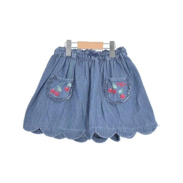 【ブランド】MEZZO PIANO (メゾピアノ)【タイプ】キッズ【商品番号】2200567953377r20251102【コンディション】ランク：B   【カラー】青(デニム)【サイズ】120(7T-8T)【実寸(cm)】ウエスト:53....