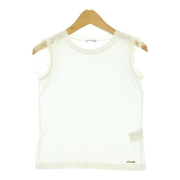 【ブランド】simonetta (シモネッタ)【タイプ】キッズ【商品番号】2200674346154r20260419【コンディション】ランク：B   詳細：スレあり【カラー】白【サイズ】122(7T-8T)【実寸(cm)】身幅:33cm,...