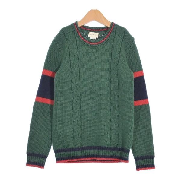 【ブランド】GUCCI (グッチ)【タイプ】キッズ【商品番号】2200550618429r20251102【コンディション】ランク：B   【カラー】緑x紺x赤【サイズ】130(9T-10T)【実寸(cm)】身幅:38.5cm,肩幅:34c...
