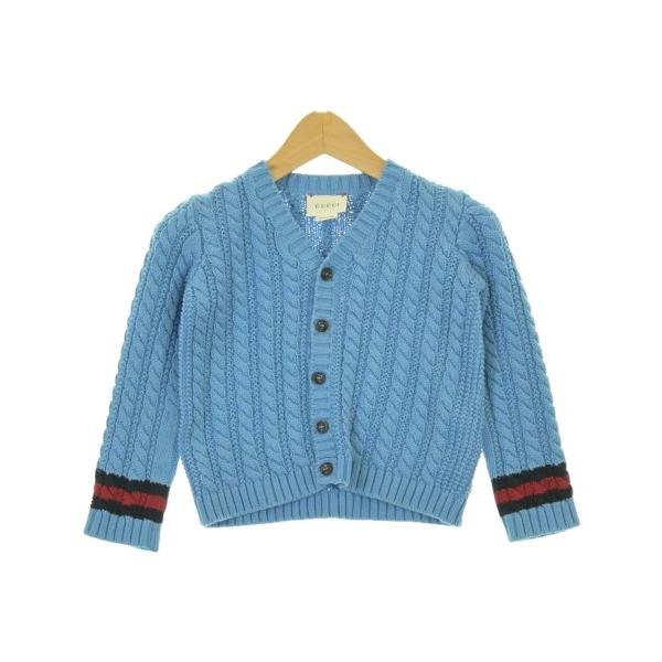 【ブランド】GUCCI (グッチ)【タイプ】キッズ【商品番号】2200656514069r20260605【コンディション】ランク：B   詳細：所々汚れあり【カラー】水色x黒x赤【サイズ】80(12M)【実寸(cm)】身幅:33cm,肩幅...