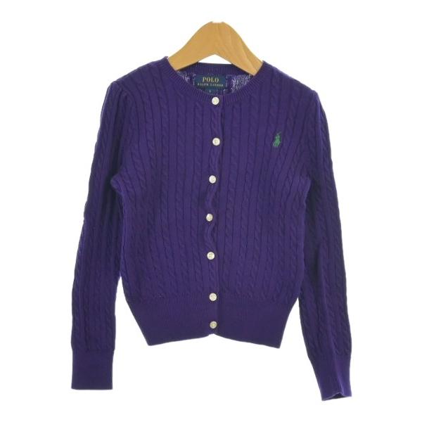 【ブランド】Polo Ralph Lauren (ポロラルフローレン)【タイプ】キッズ【商品番号】2200636550094r20260403【コンディション】ランク：B   【カラー】紫【サイズ】120(7T-8T)【実寸(cm)】身幅:...